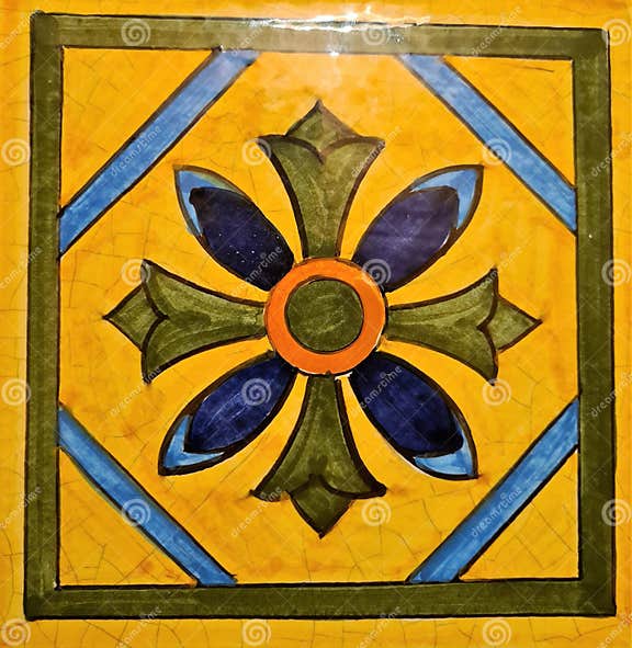 Tile with a fantasy design stock image. Image of fantasy - 290932729