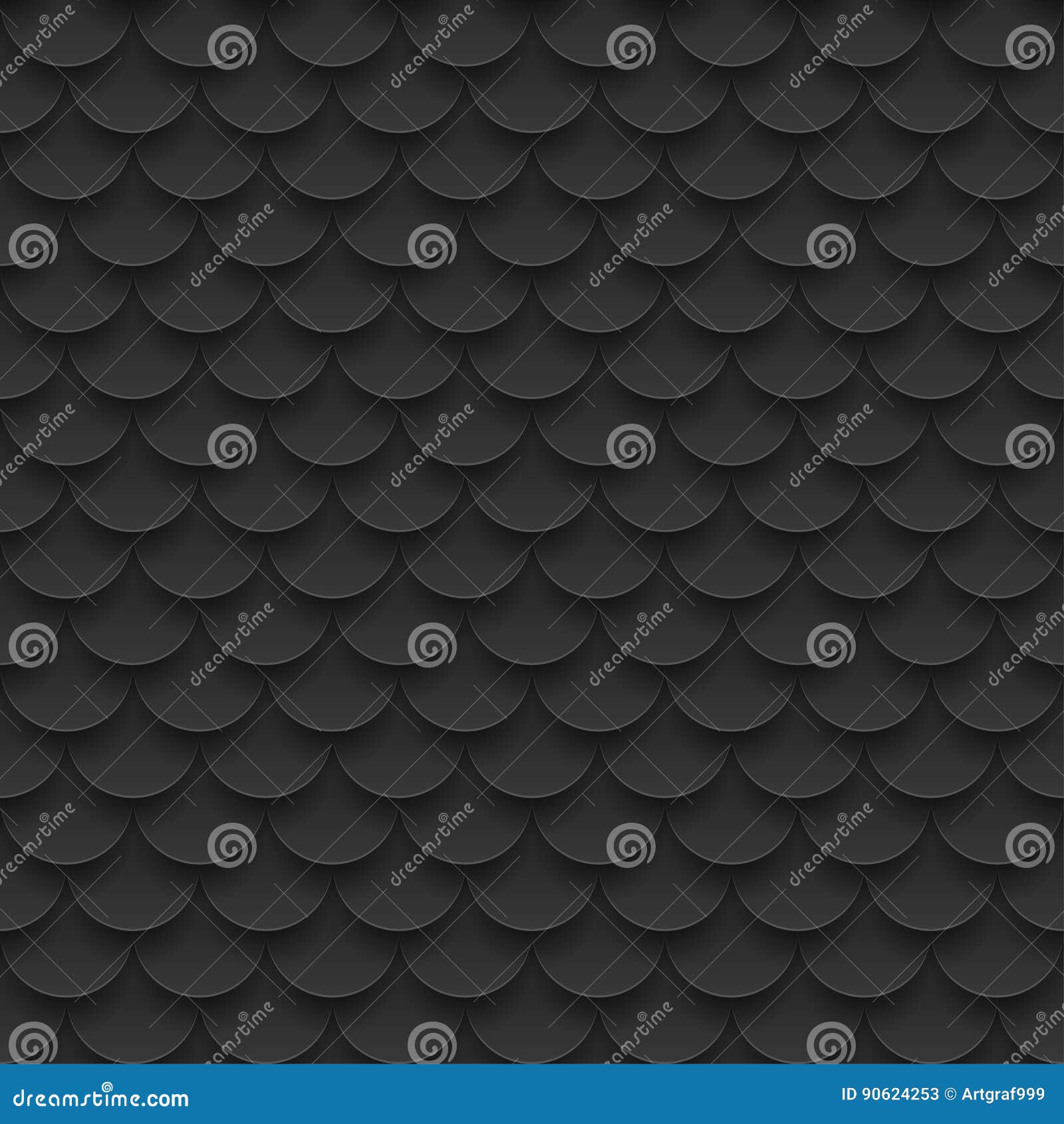 Tile, Fish Scales Seamless Pattern Stock Vector - Illustration of ...
