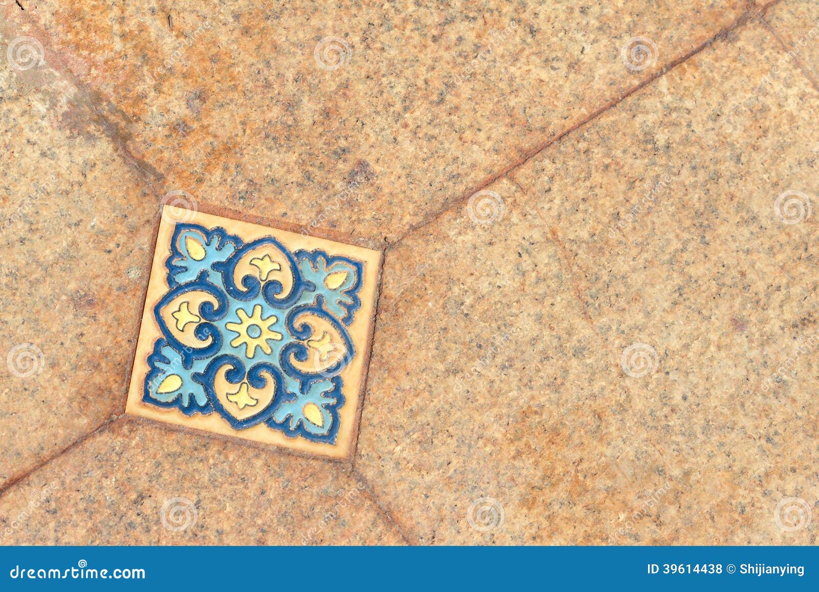 Tile floor stock photo. Image of ornamentation, vitrolite - 39614438