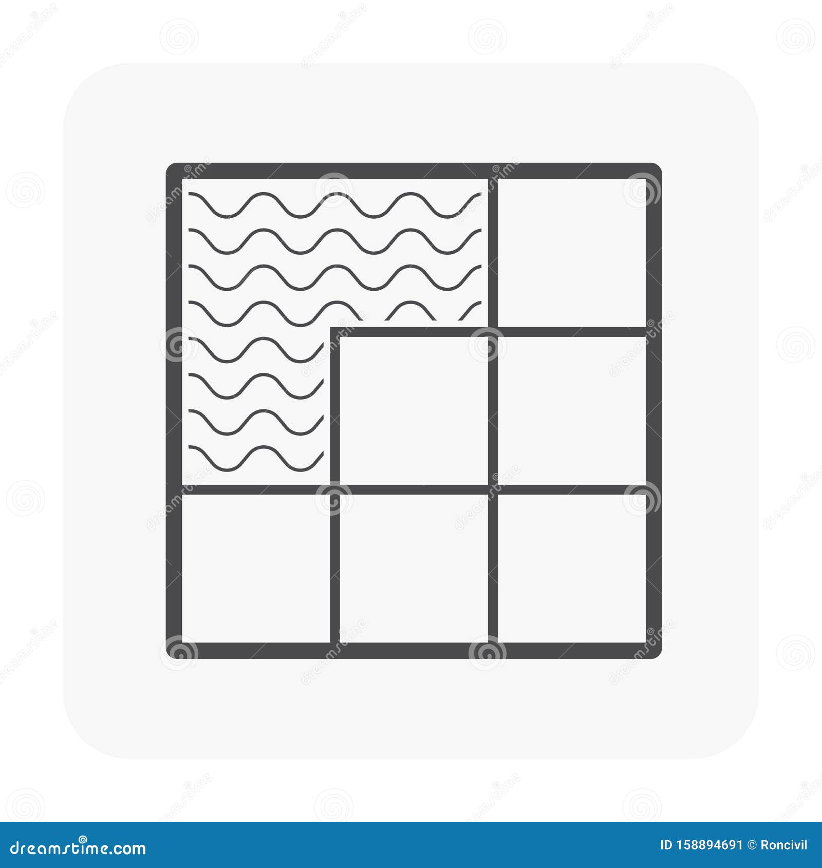 Floor icon black stock vector. Illustration of wall - 158894691