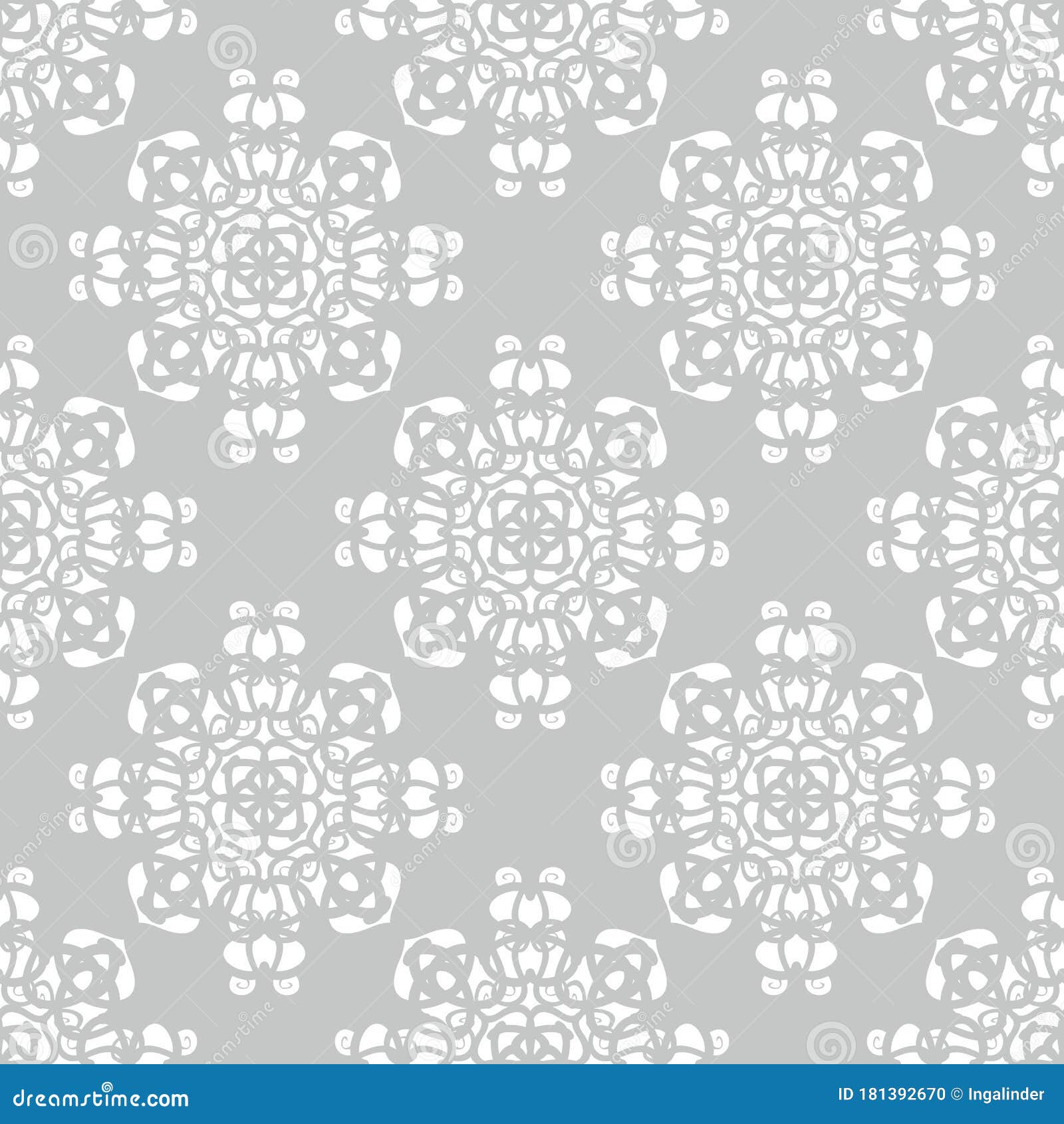 Tile Grey and White Vector Pattern Stock Vector - Illustration of ...
