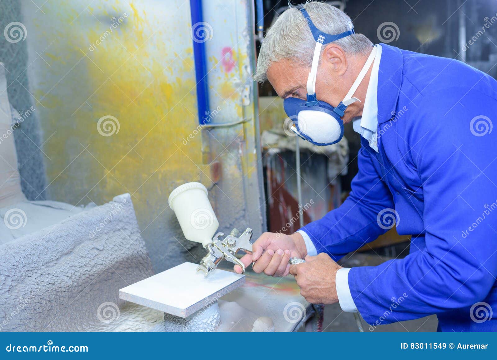 Tile maker wearing mask stock image. Image of tile, sand - 83011549