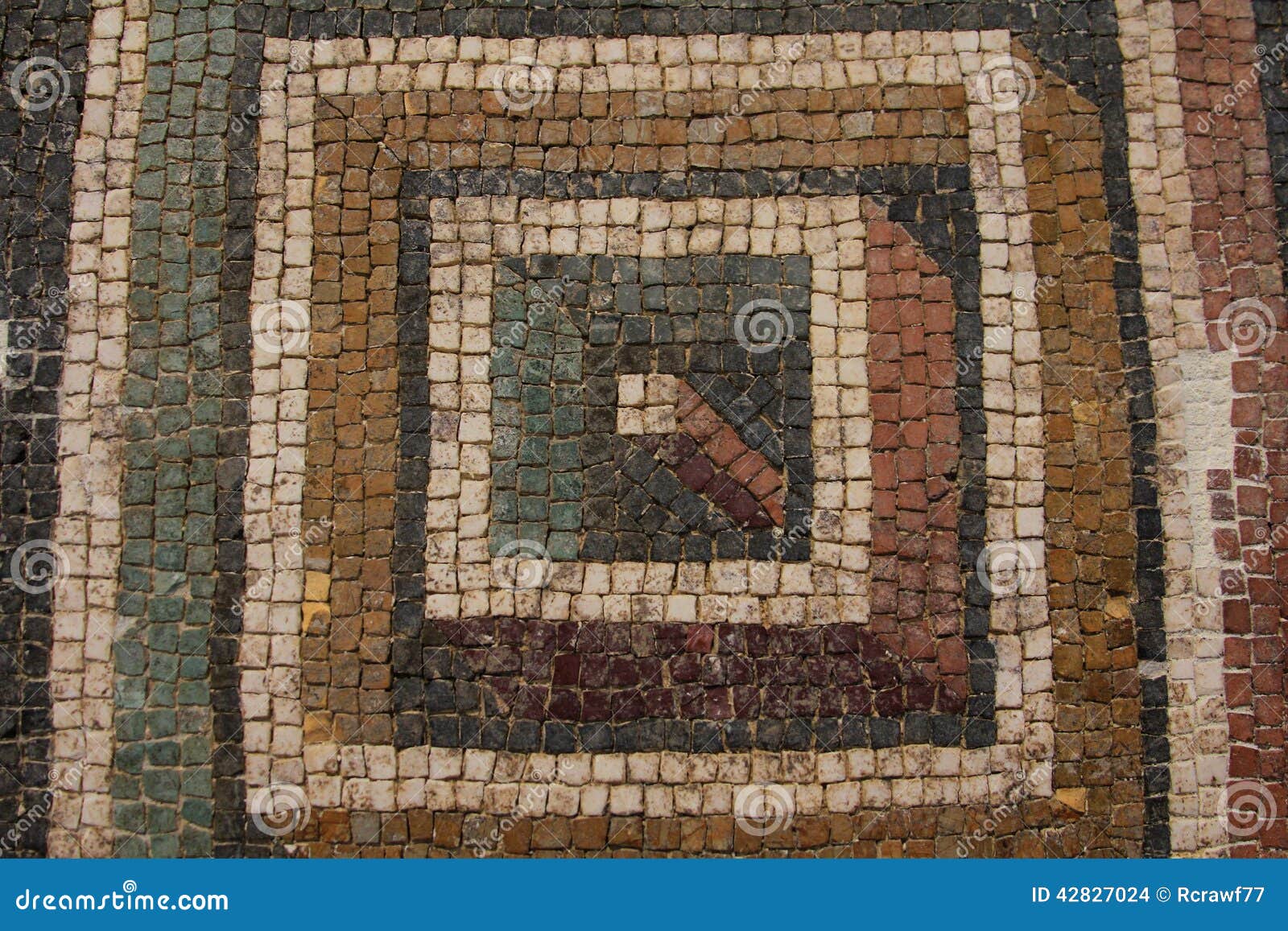 Tile Maze Pattern stock photo. Image of ancient, color - 42827024