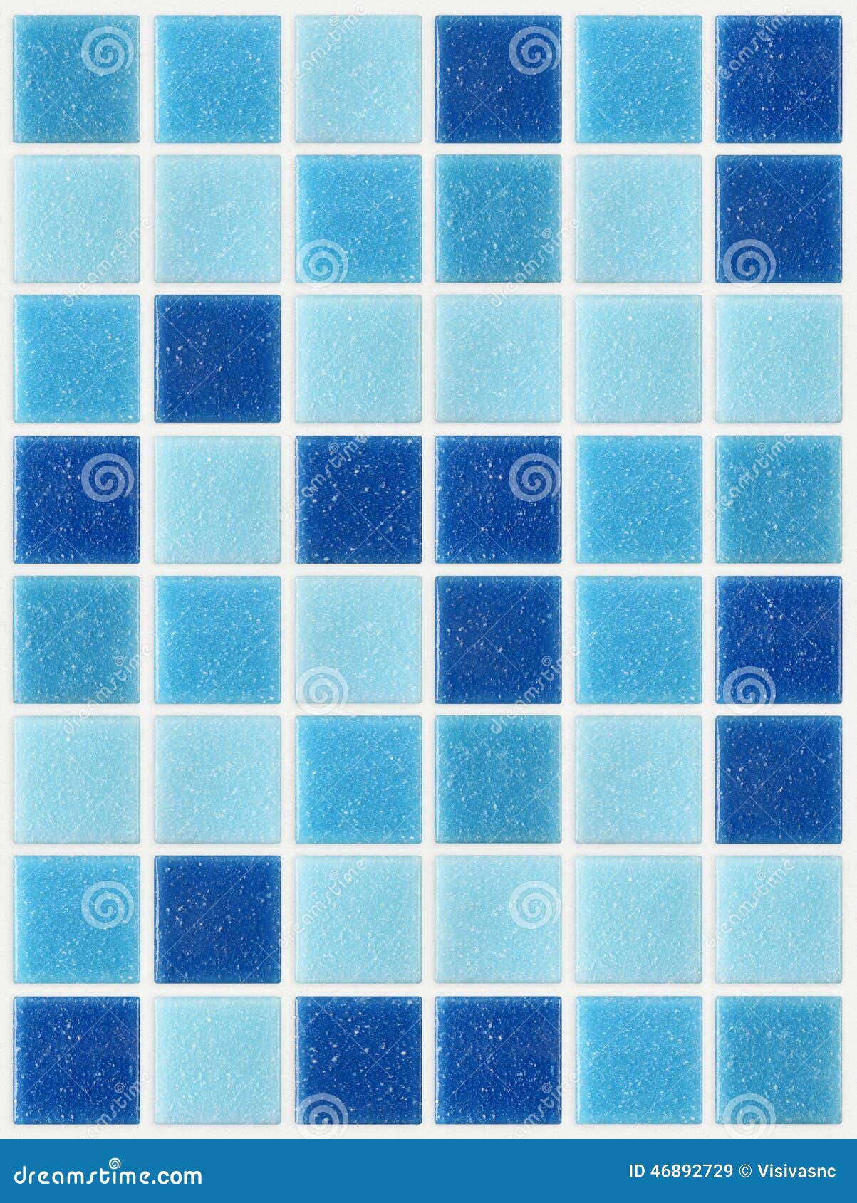 Tile Mosaic Square Blue Texture Background Decorated with Glitter Stock ...