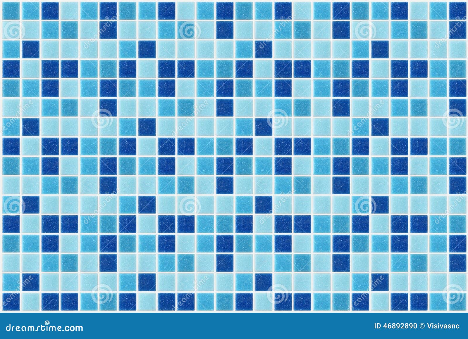 Tile Mosaic Square Blue Texture Background Decorated with Glitter Stock ...