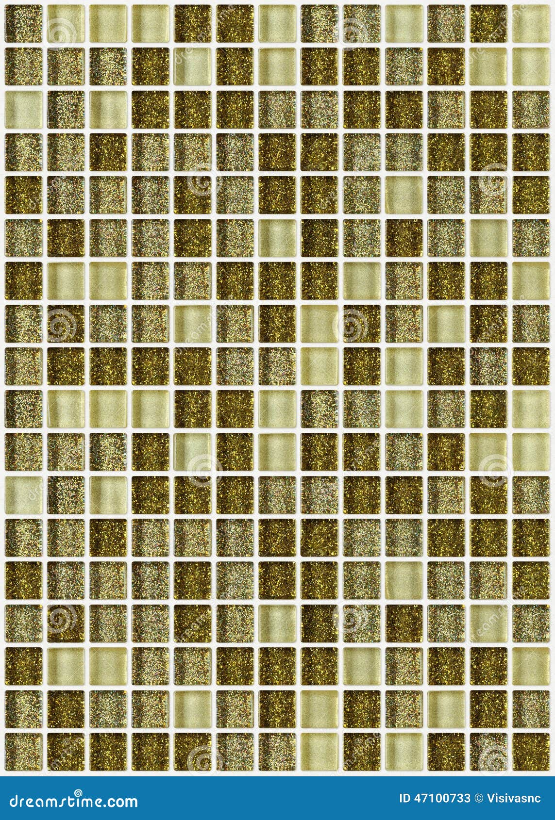 Tile Mosaic Square Decorated with Glitter Golden Texture Background ...