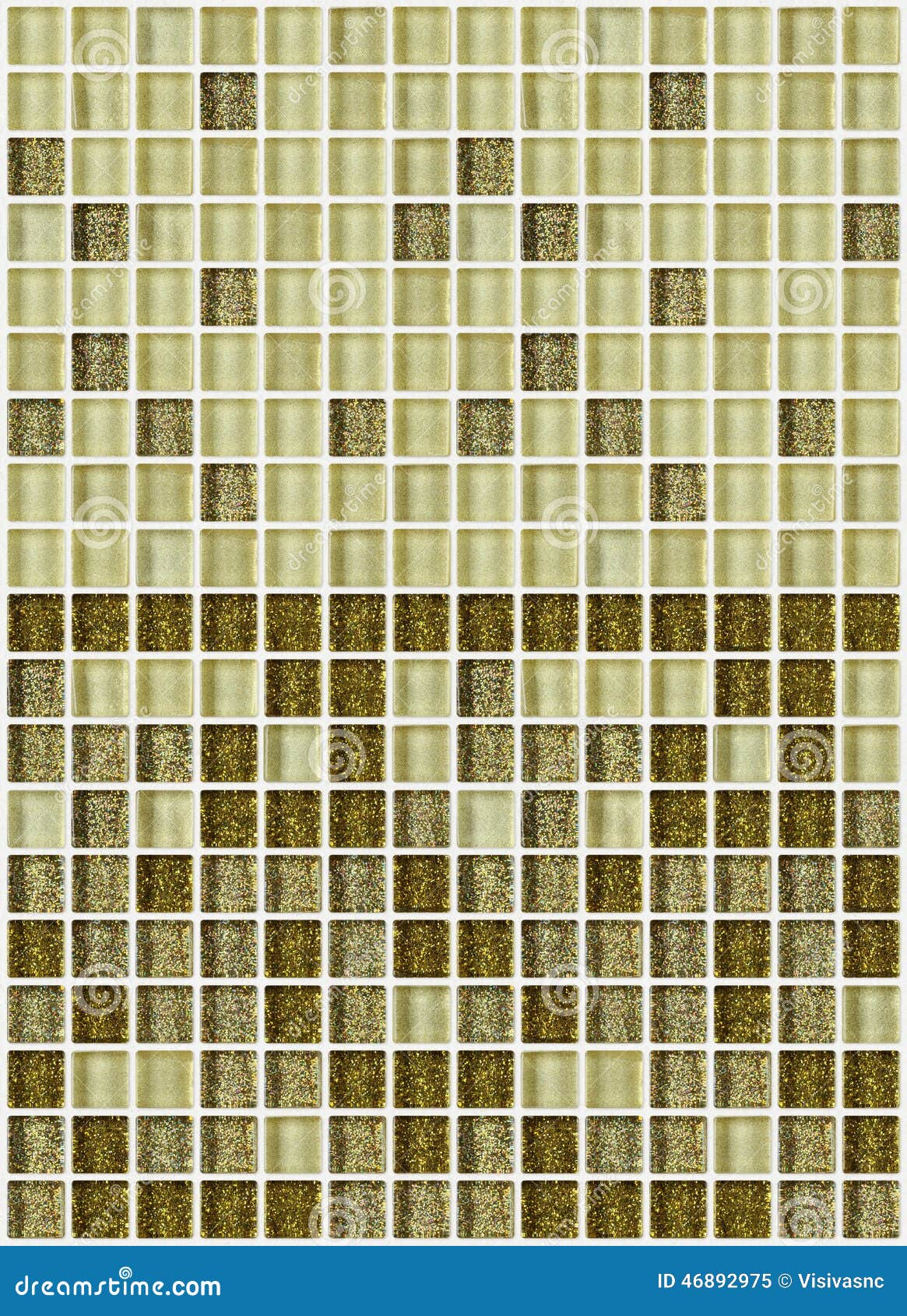 Tile Mosaic Square Decorated with Glitter Golden Texture Background ...