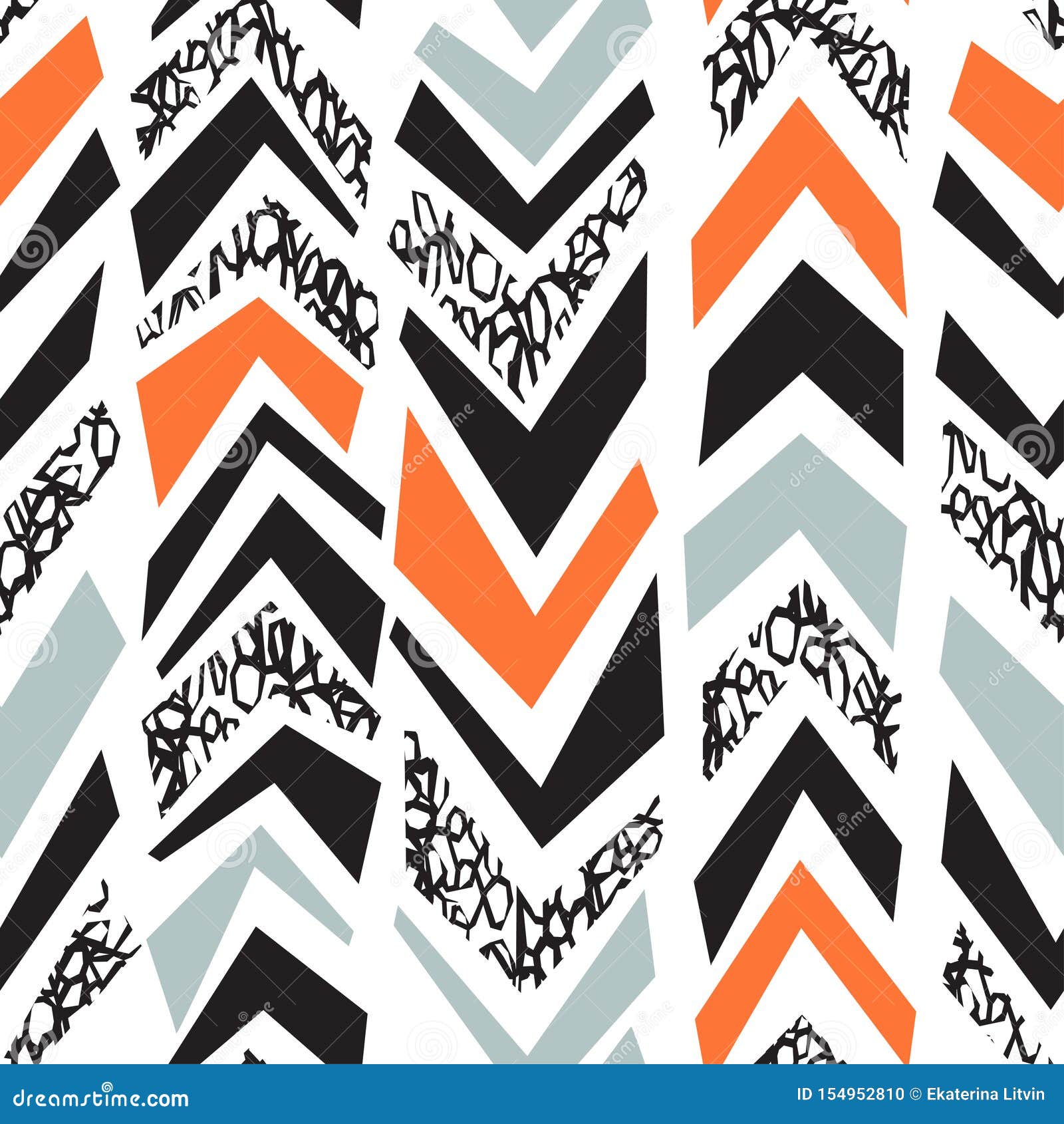 Tile Pattern with Arrows on White Background Stock Vector ...