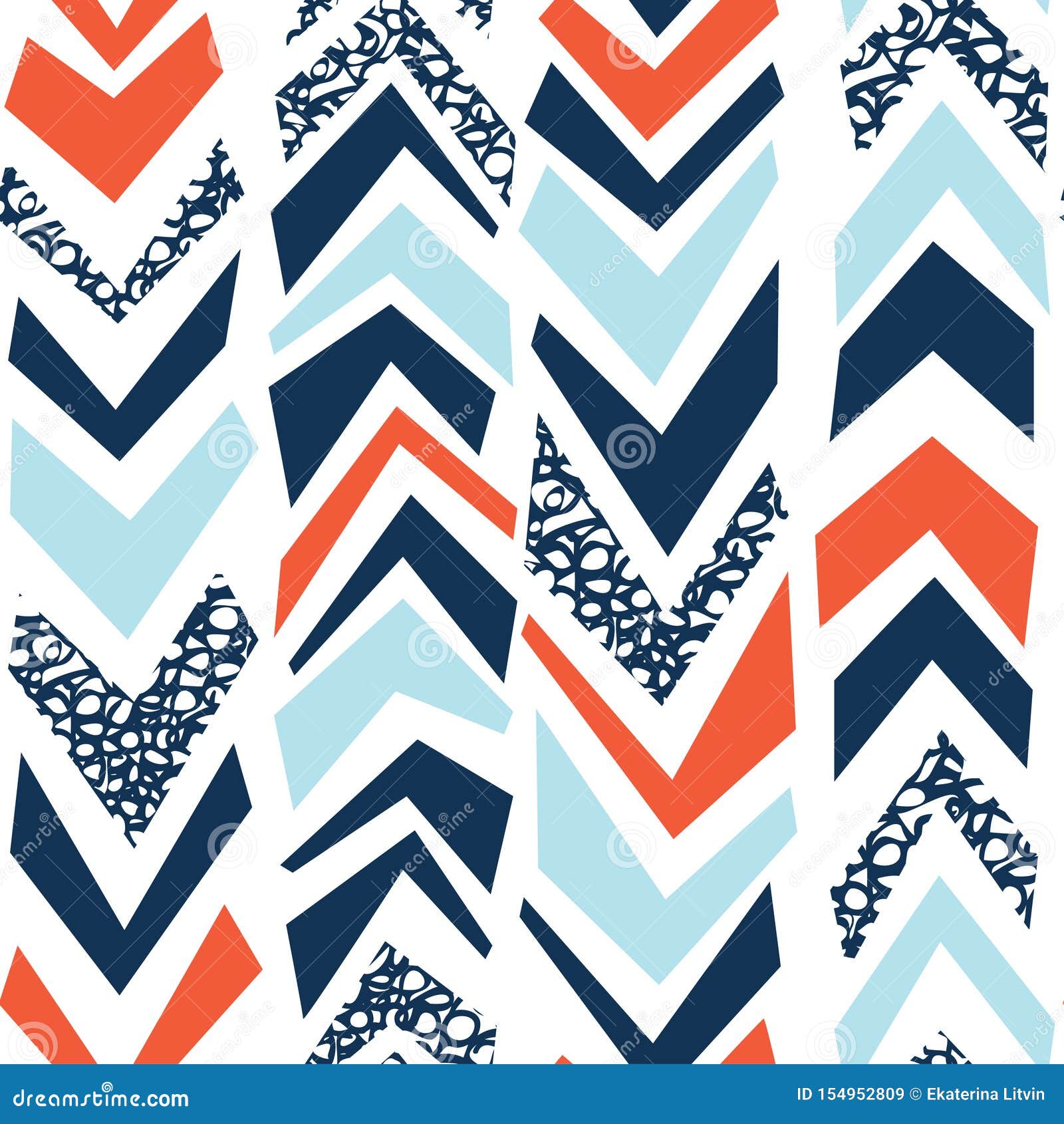 Tile Pattern with Arrows on White Background Stock Vector ...