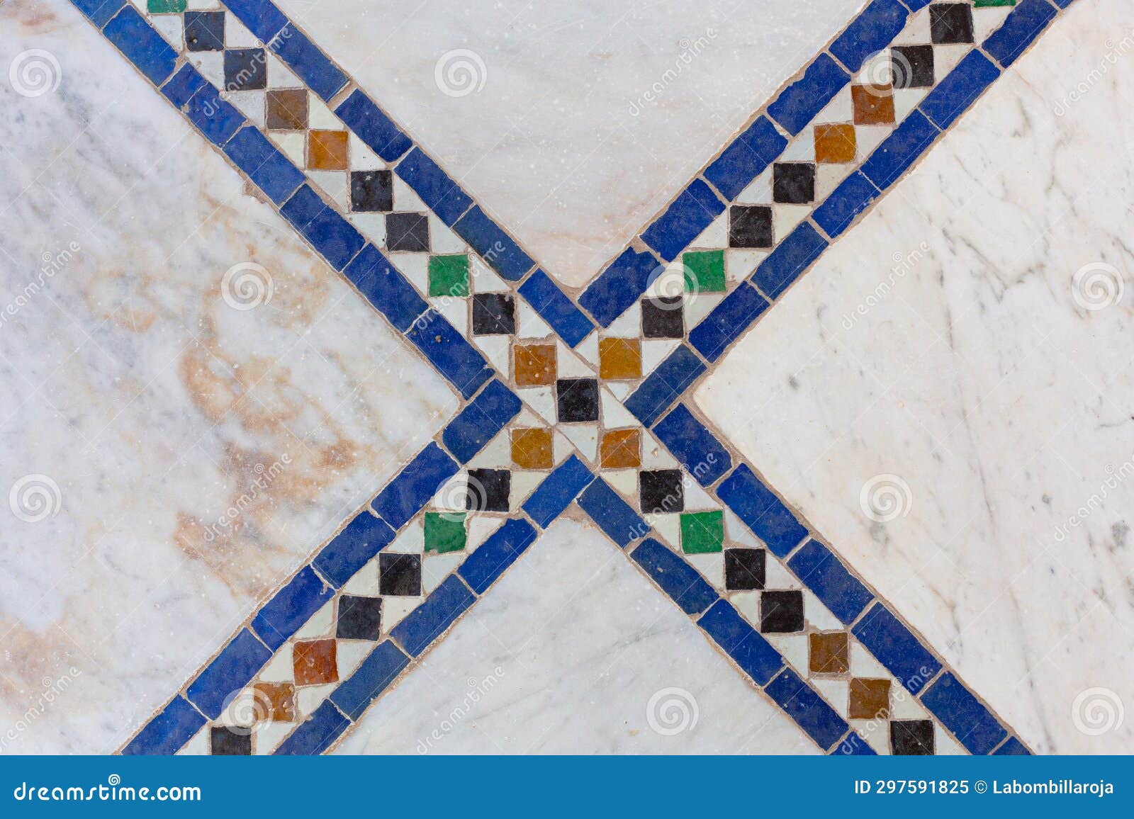 Tile pattern stock image. Image of rhombuses, black - 297591825