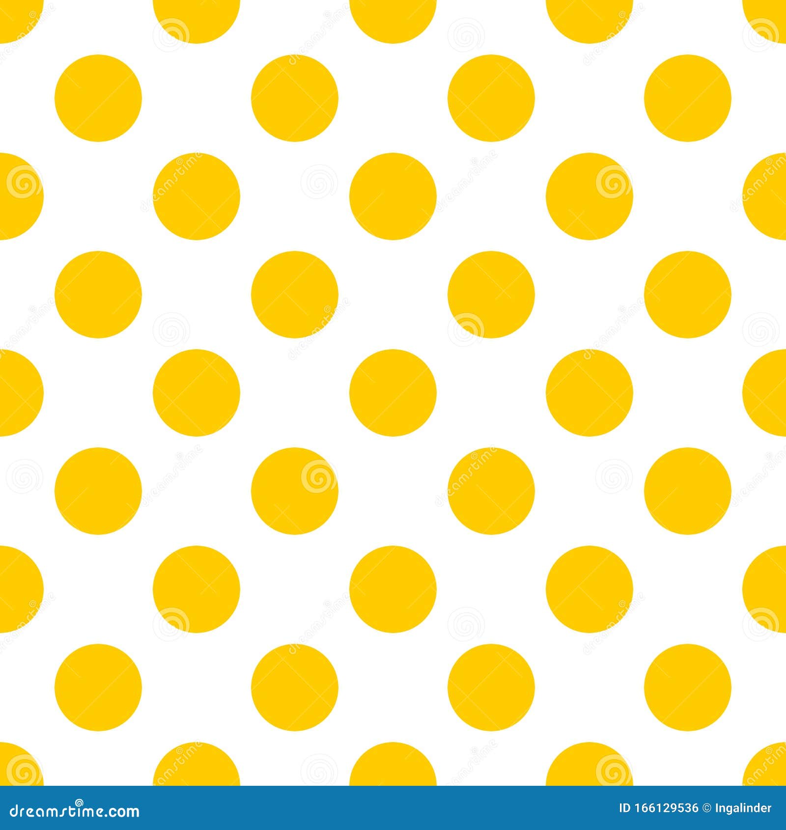 Yellow And White Polka Dots