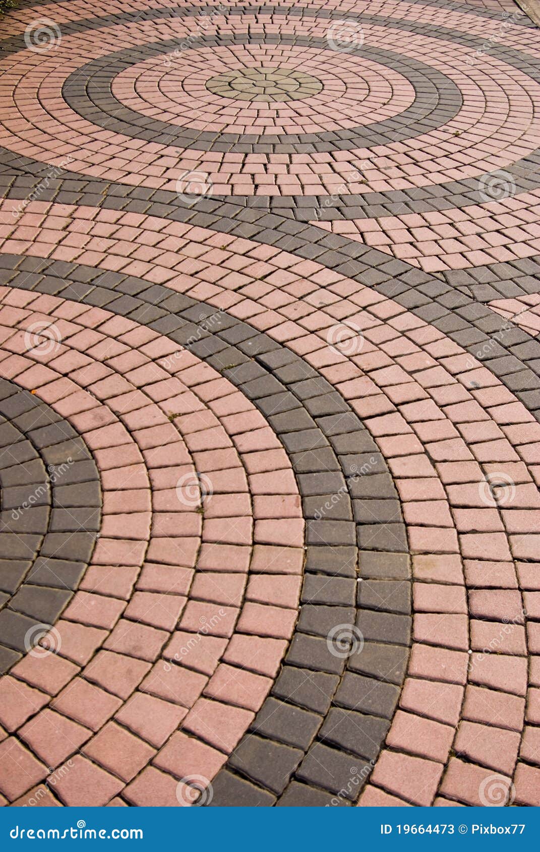 Tile Pattern on Walkway in the Park Stock Image - Image of decorate ...