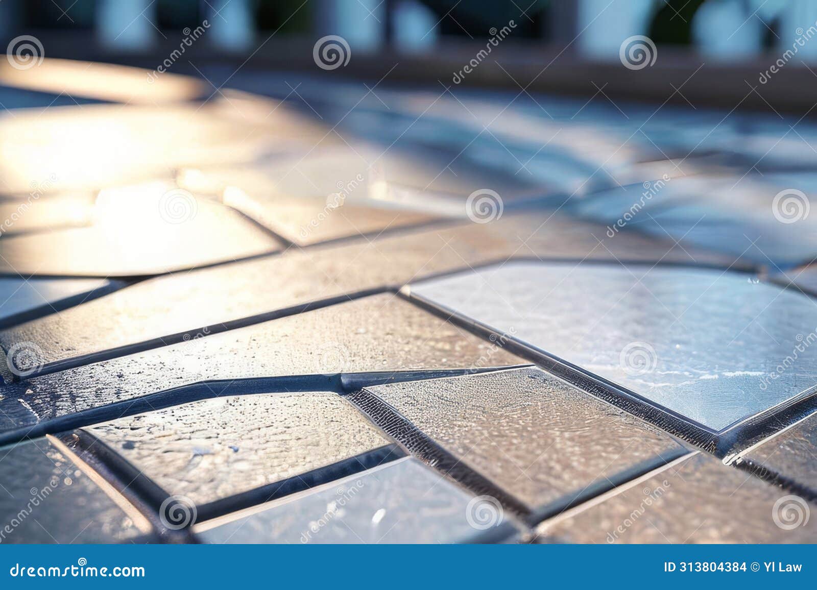 Through Tile Patterns on a Tile Floor or Walkway Editorial Stock Image ...