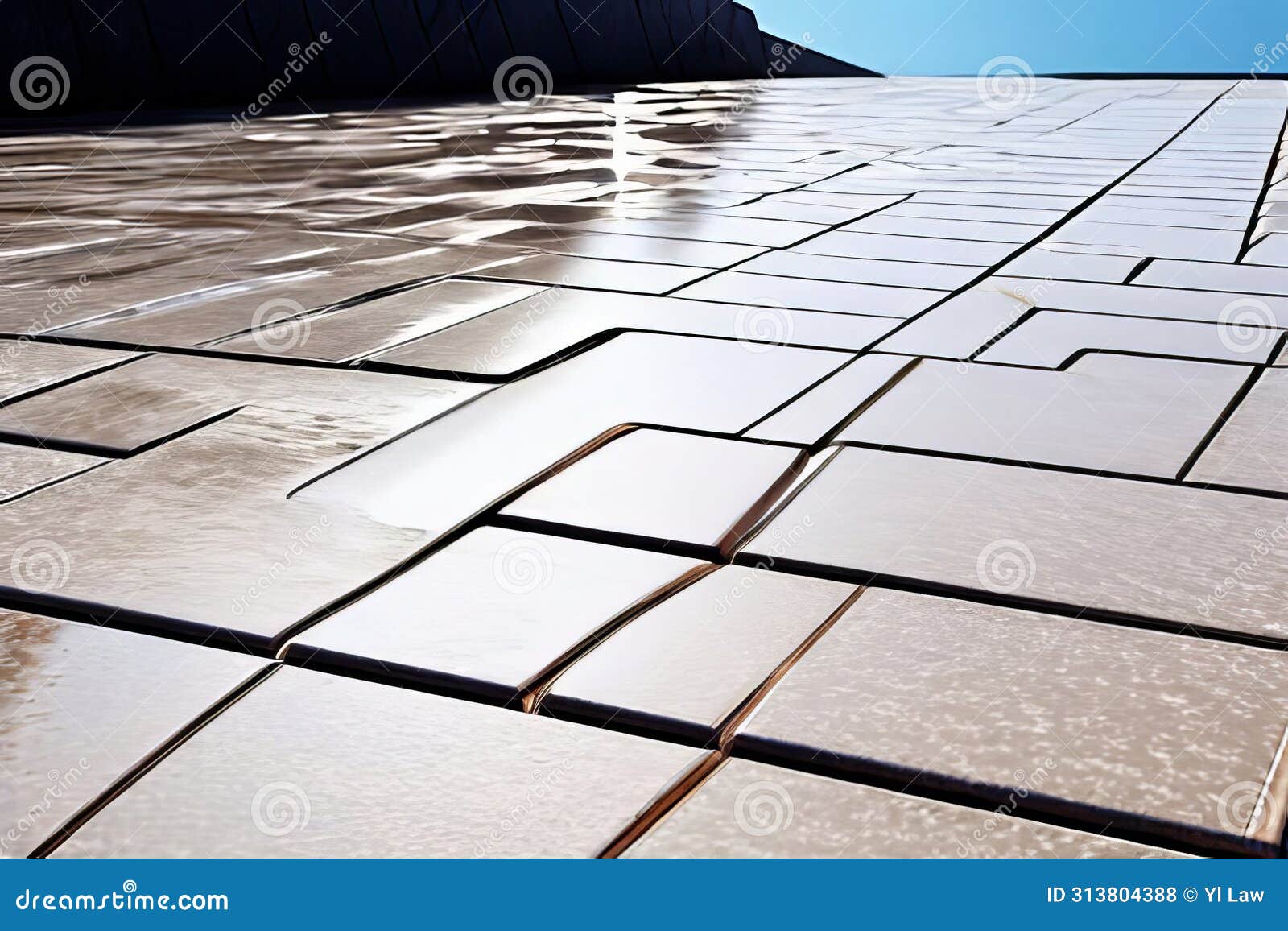 Through Tile Patterns on a Tile Floor or Walkway Stock Illustration ...