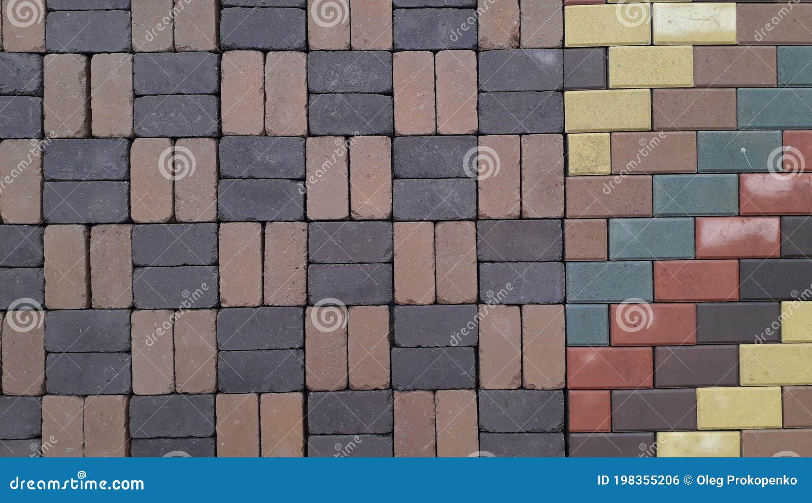 Tile Patterns for Street Paving Paths and Areas Stock Photo - Image of ...