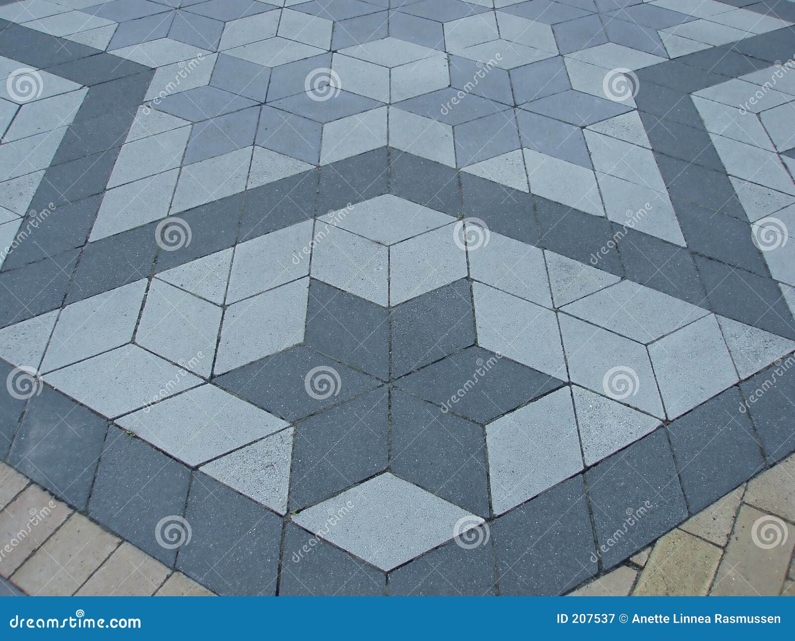 Tile pavement stock image. Image of stone, tile, star, street - 207537