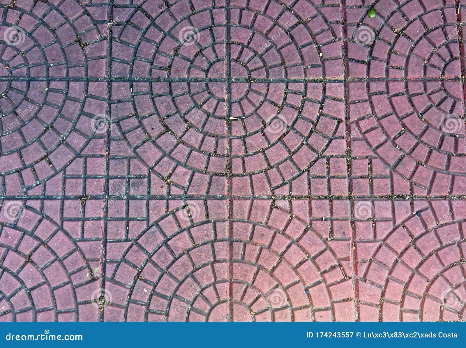 Tile pavement texture stock image. Image of mosaic, cement - 174243557