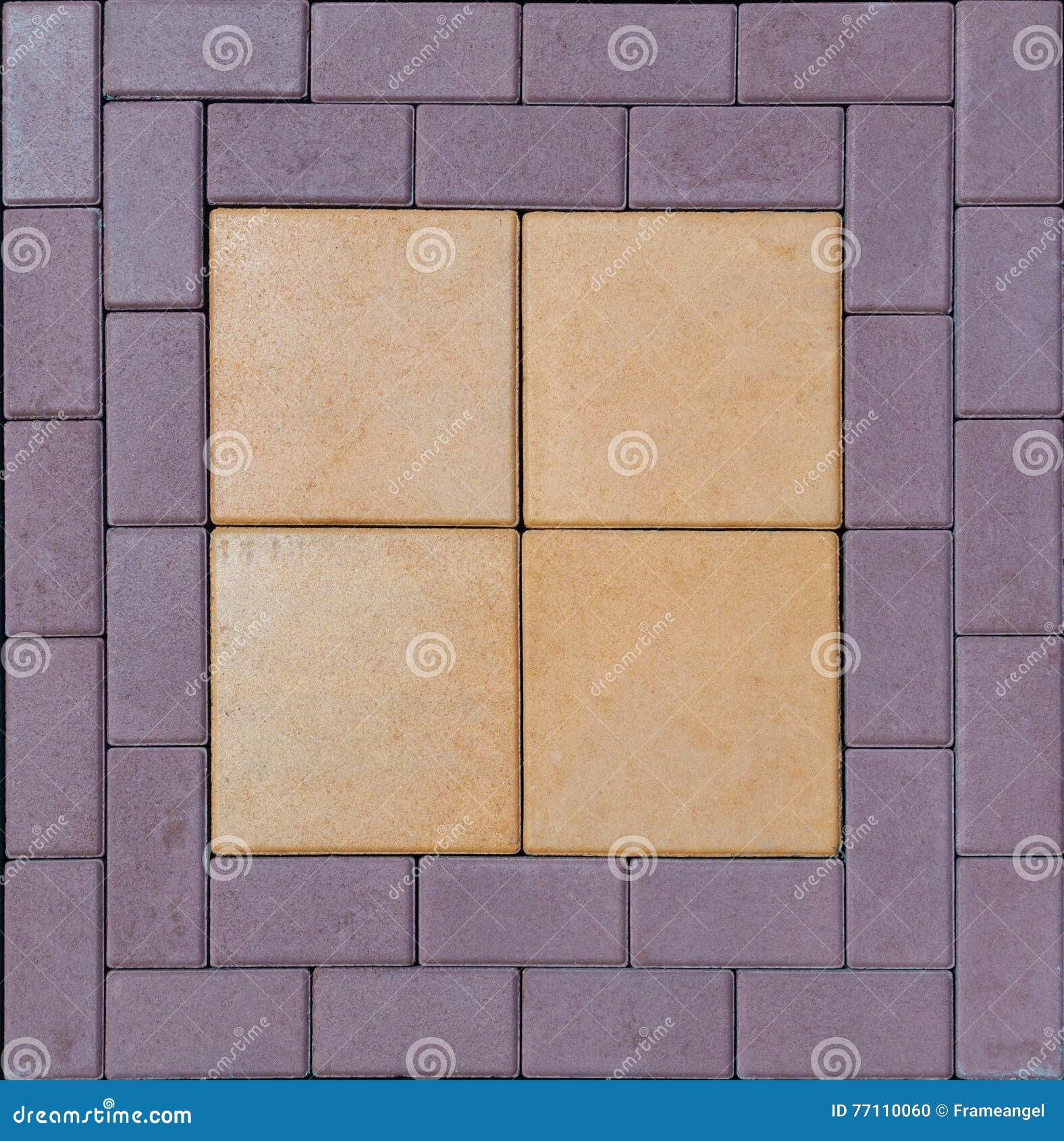 Tile Paving Slabs and Mosaic Colored of Small Stones Texture Ab Stock ...
