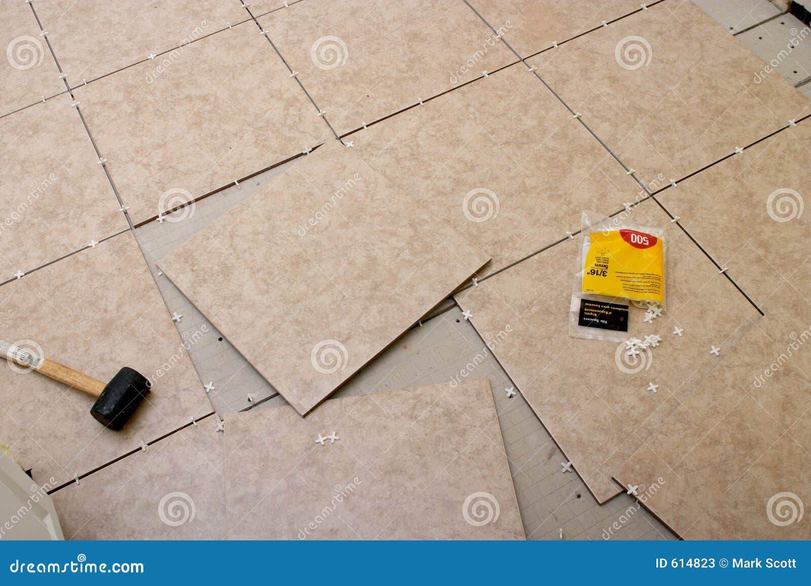 Tile project stock image. Image of beige, occupation, ceramic - 614823