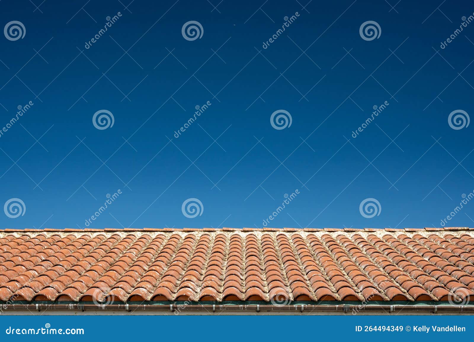 Tile Roof and Bright Blue Sky Stock Image - Image of sailing ...