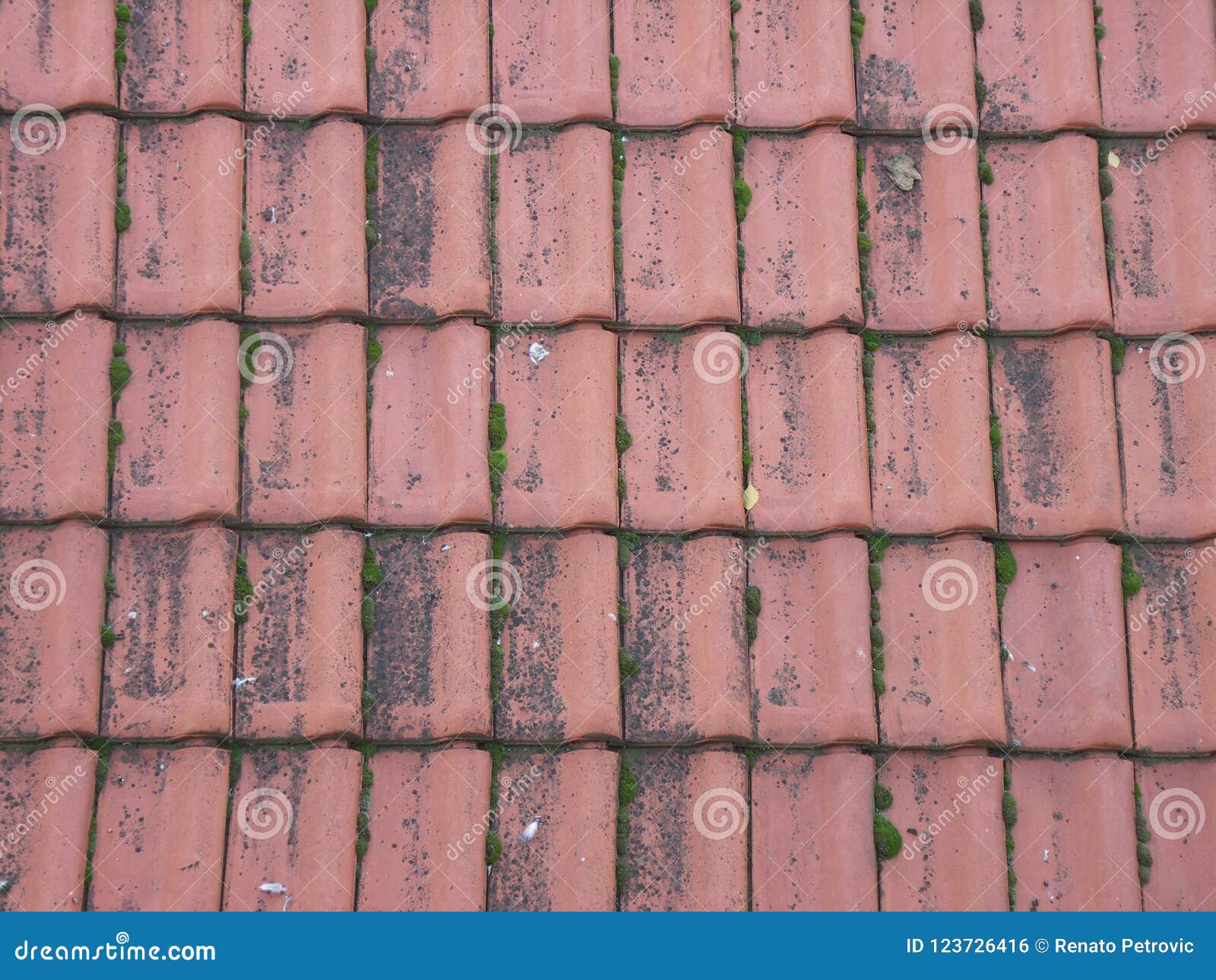 Tile Roof with Horizontal and Vertical Stripes Stock Photo - Image of ...