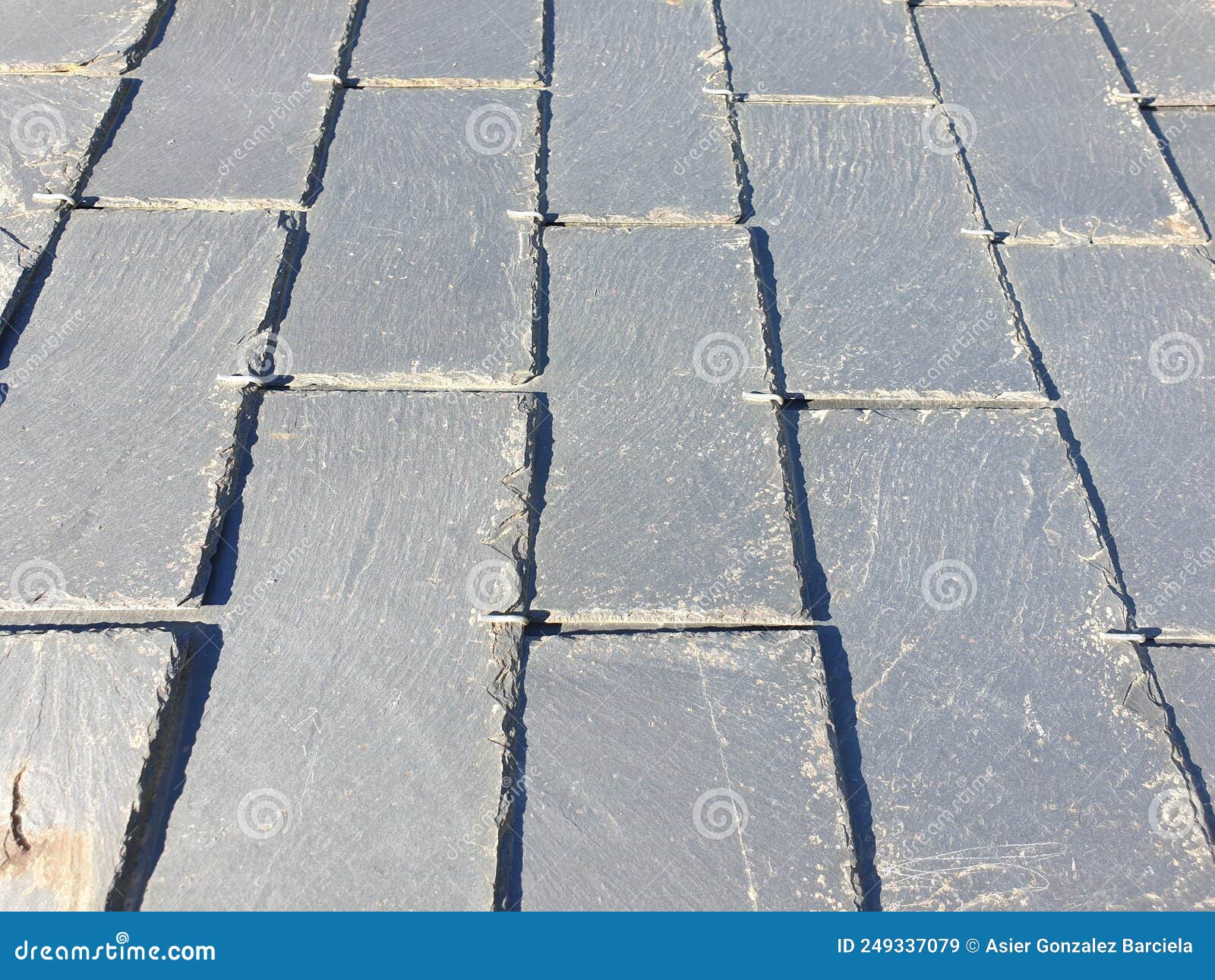 Tile Roof from Top View, Texture Background. Stock Image - Image of ...