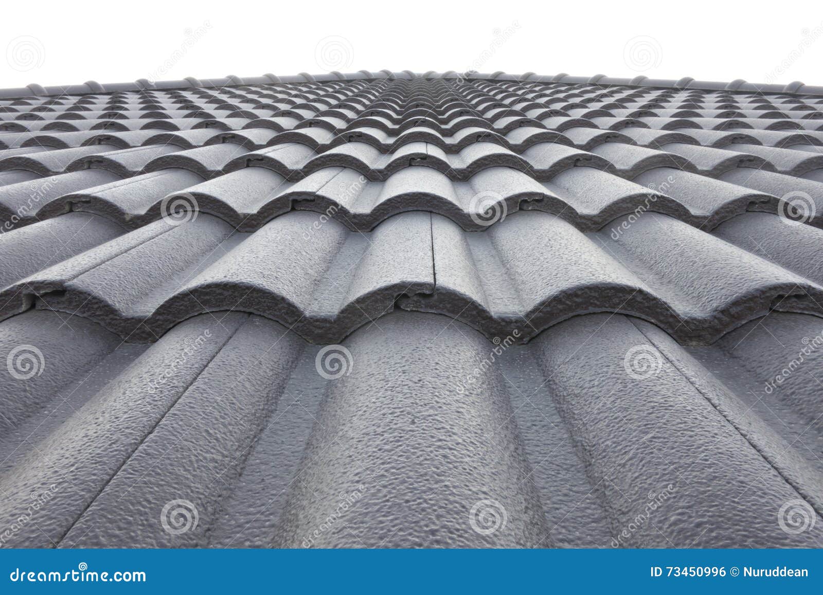Tile Roof on White Background. Stock Photo - Image of isolated, detail ...