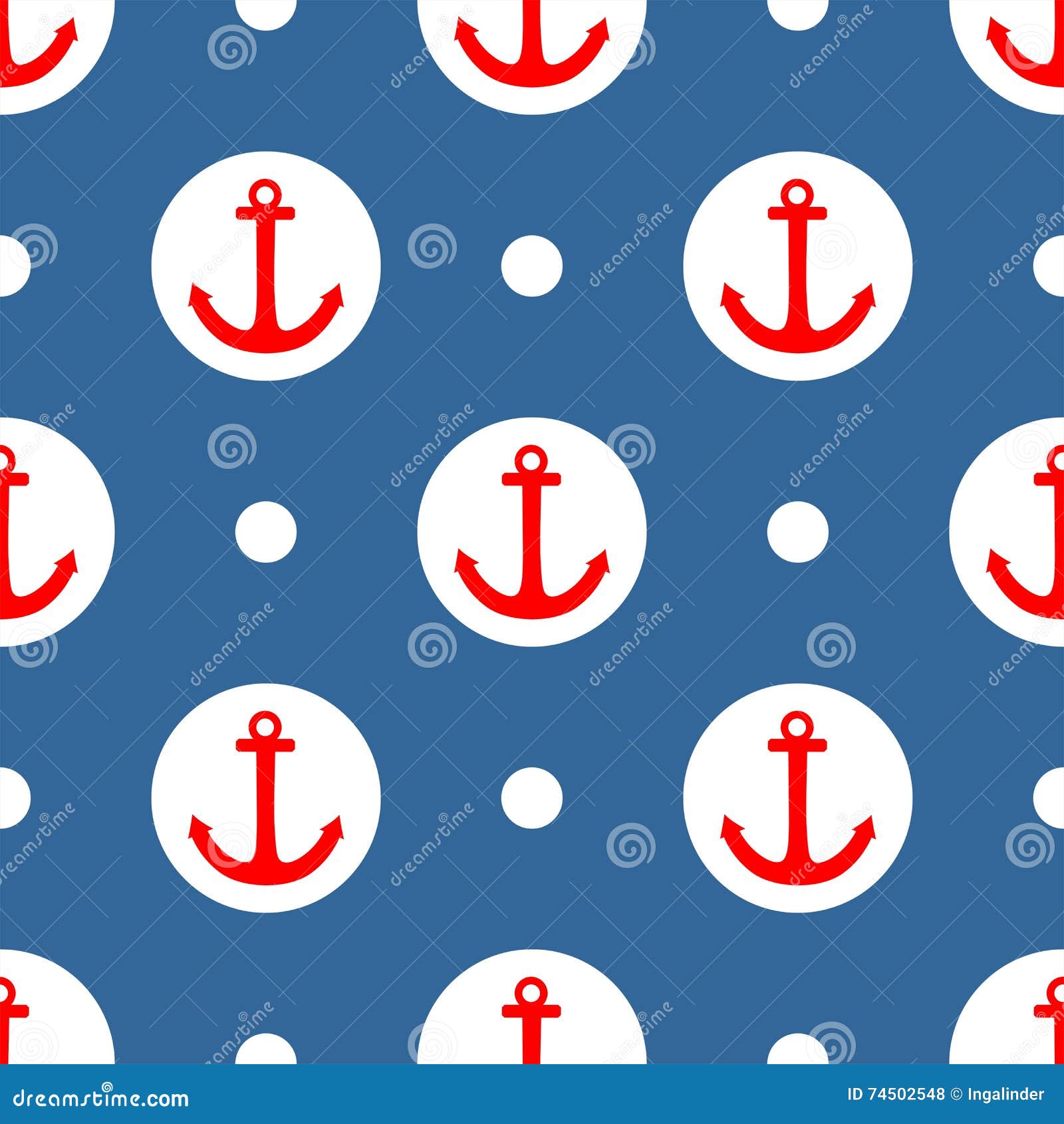 Red Anchor Background