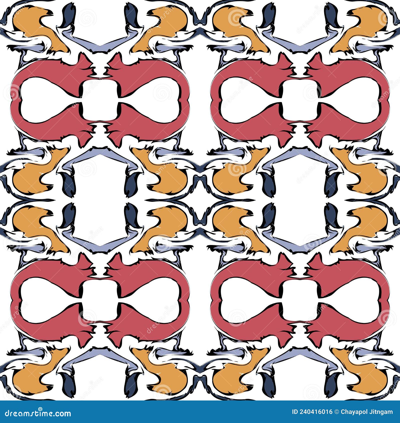 Tile Seamless Pattern Design. Stock Vector - Illustration of granada ...