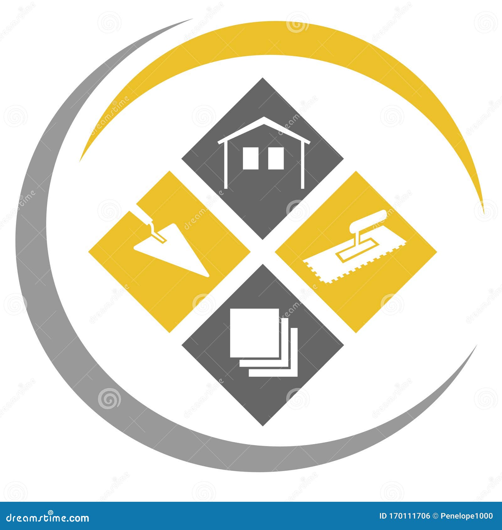 Tile Service Pictograms in Vector Quality. for Craft and Trade. Stock ...