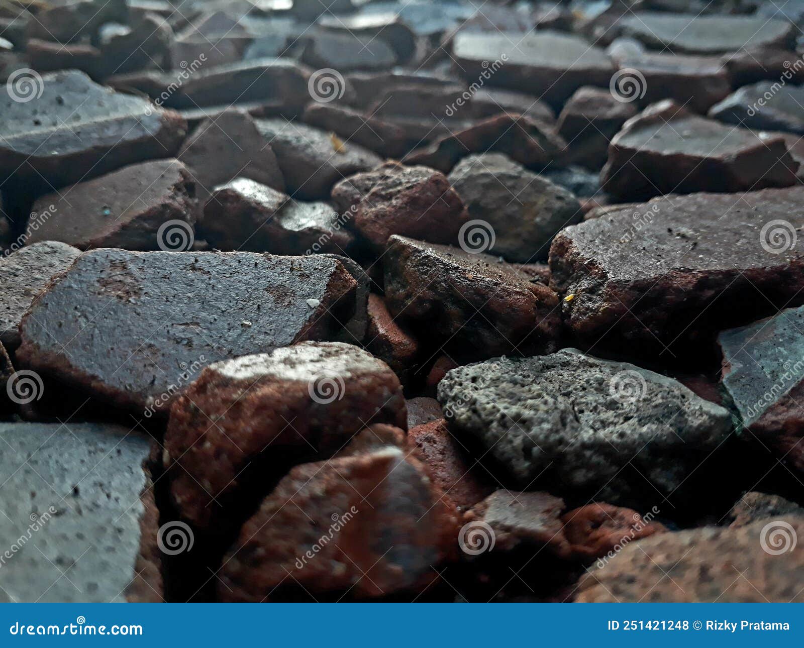 Tile Shards Mixed with Stone Stock Photo - Image of rubble, food: 251421248