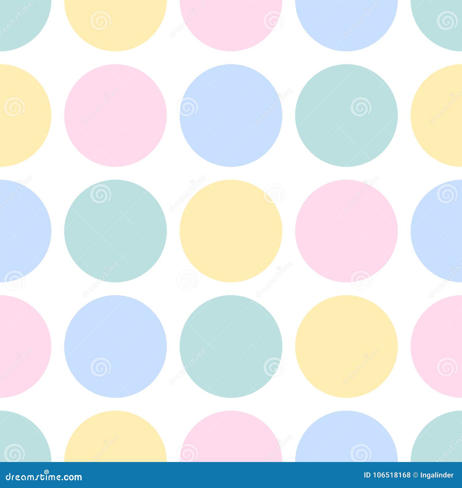 Tile Vector Pattern with Pastel Dots on White Background Stock Vector ... Tile Vector Pattern with Pastel Dots on White Background Stock Vector ...