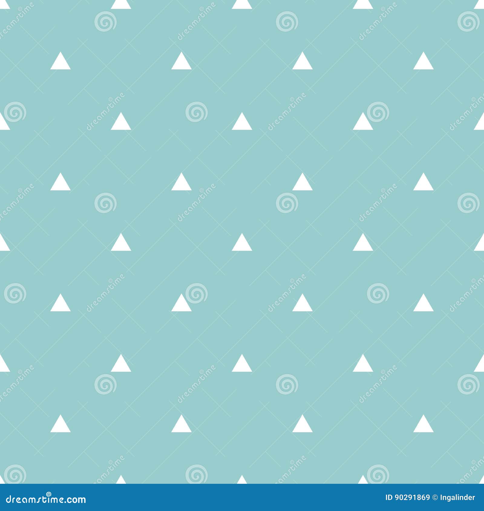 Tile Vector Pattern with White Triangles on Pastel Blue Background ...