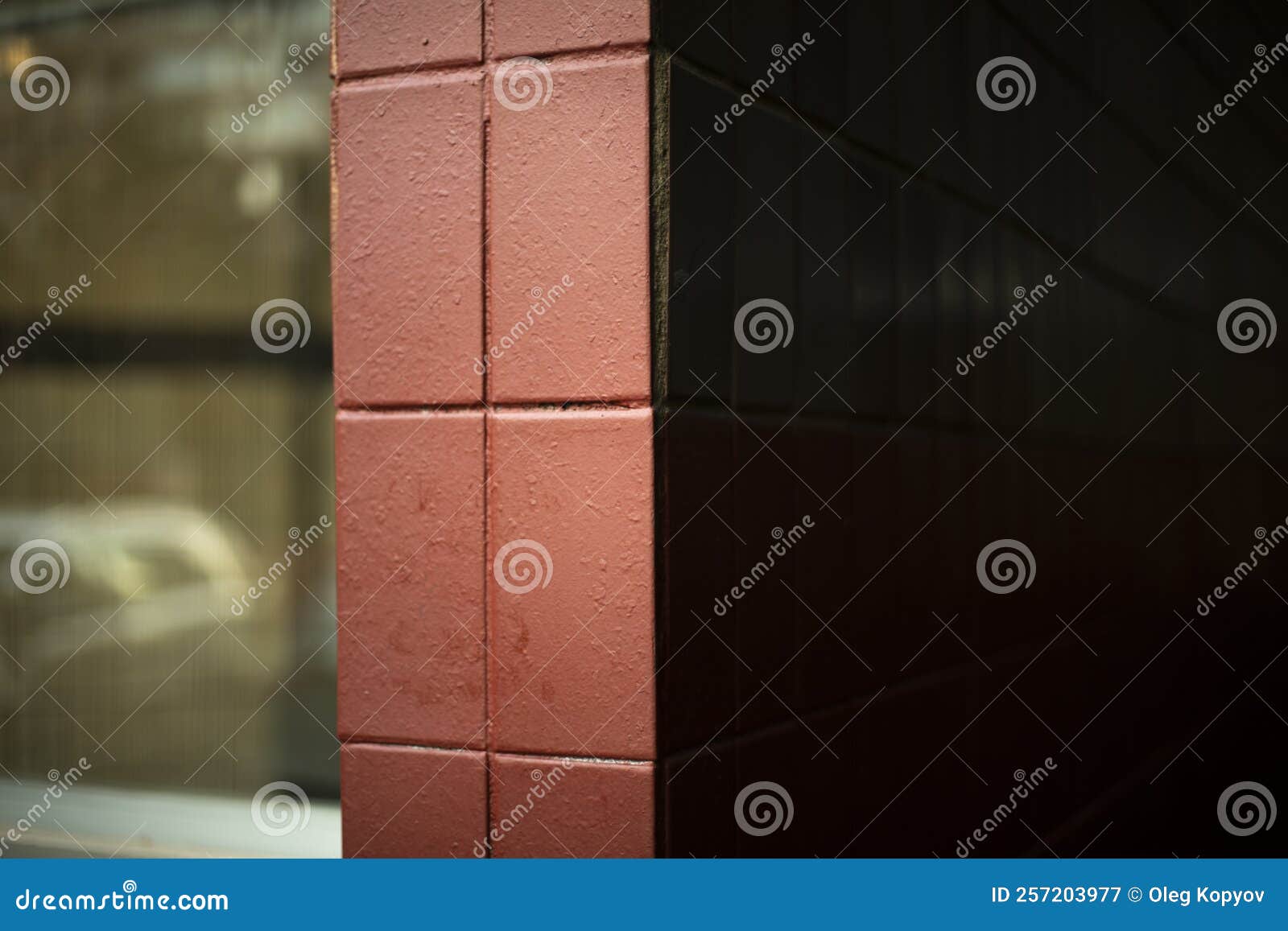 Tile Wall. Wall of Building Stock Image - Image of detail, street ...