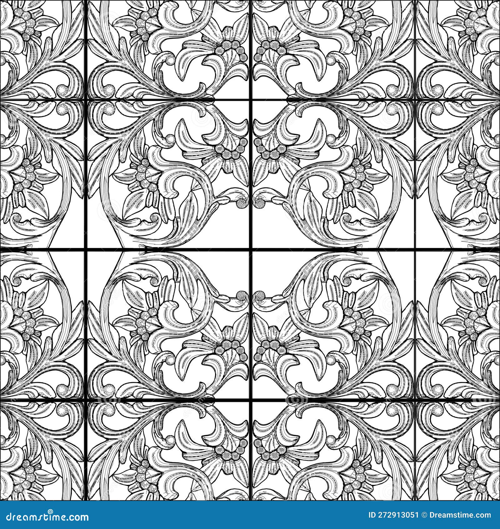 Tile Wall Panel Vector. Illustration Isolated on White Background. a ...
