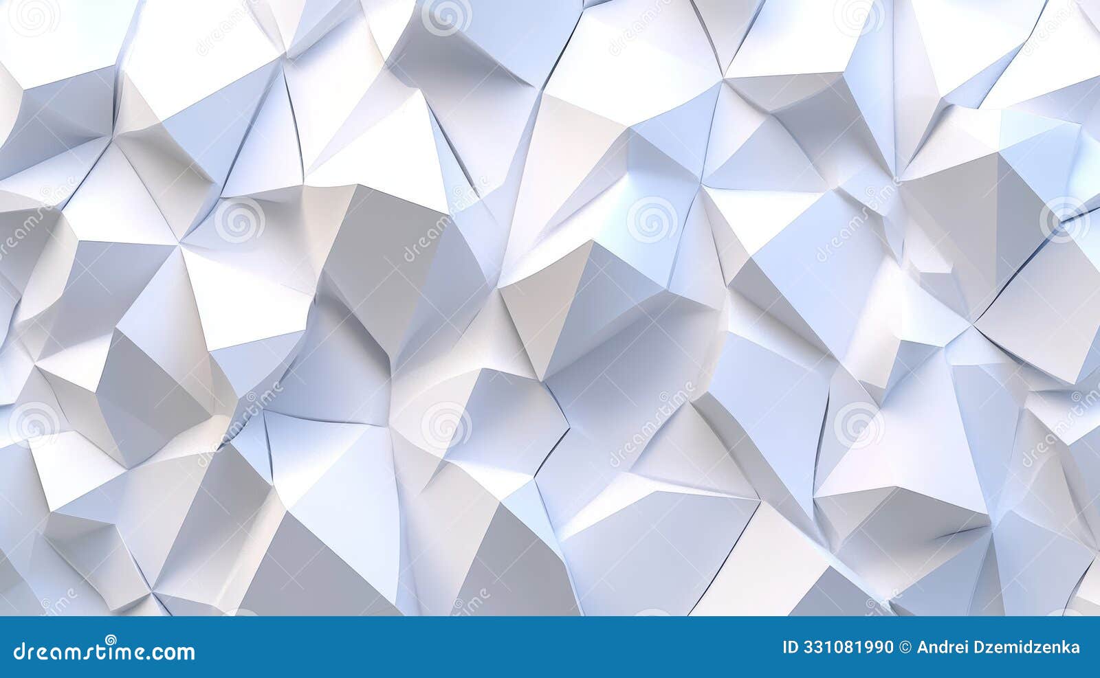 Tile Wallpaper with Polished, Semigloss Blocks on a Triangular, White ...