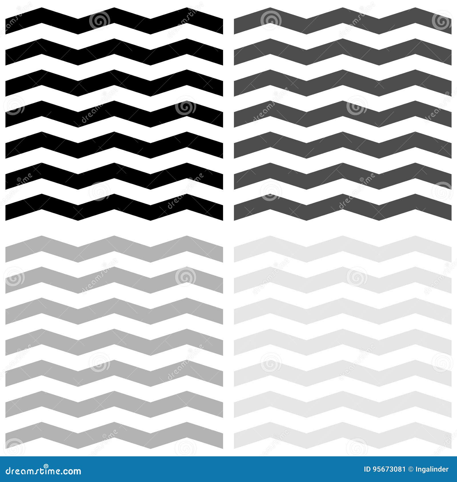 Tile Zig Zag Vector Pattern Set Stock Vector - Illustration of bathroom ...