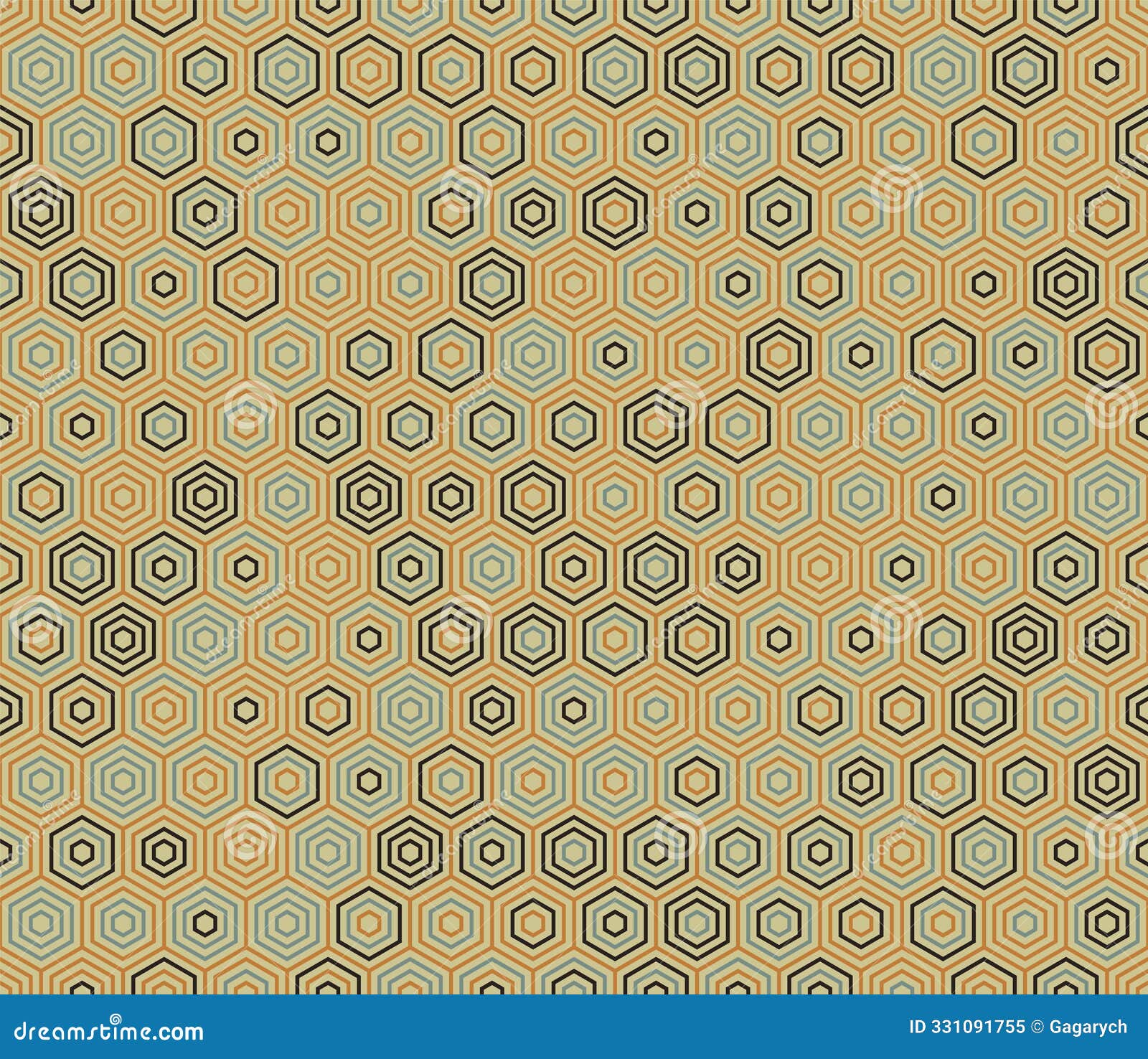 Stacked Hexagons Seamless Background Royalty-Free Stock Image ...