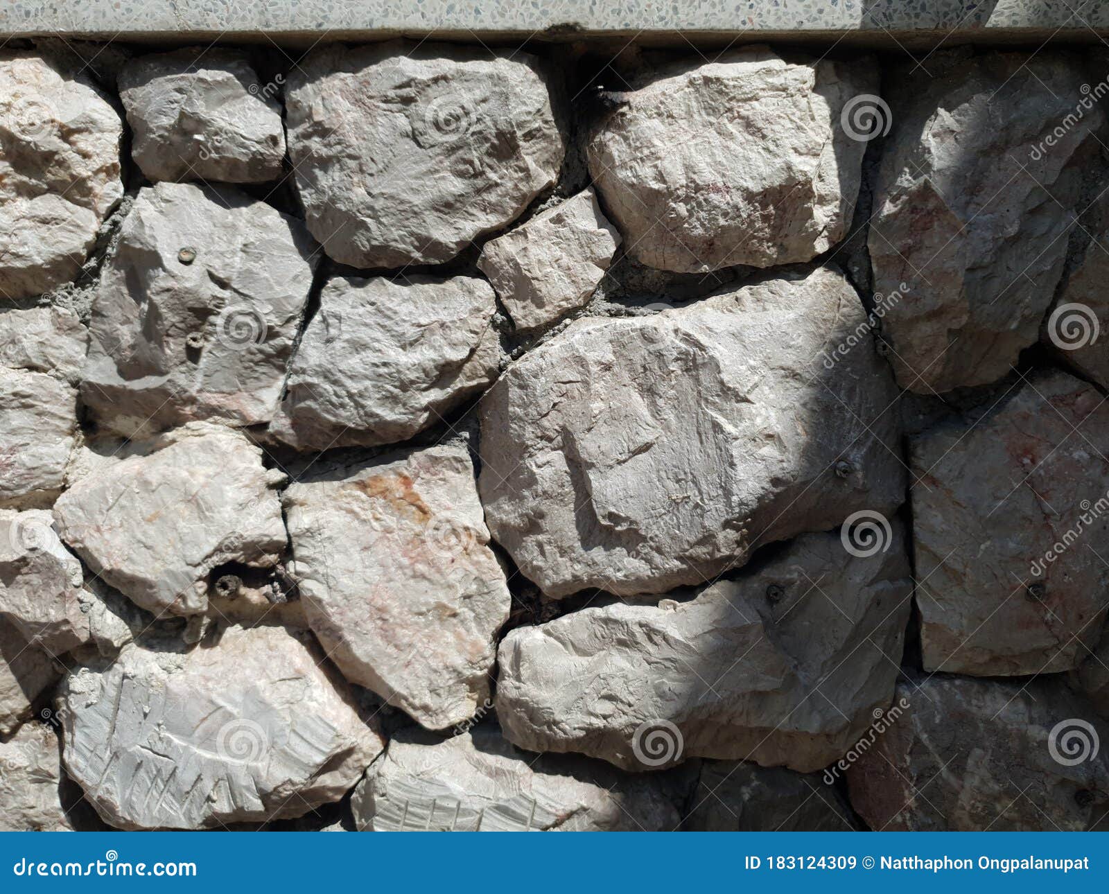 Tileable Stone Wall Texture Seamless in Half Dark Shadow Stock Image ...