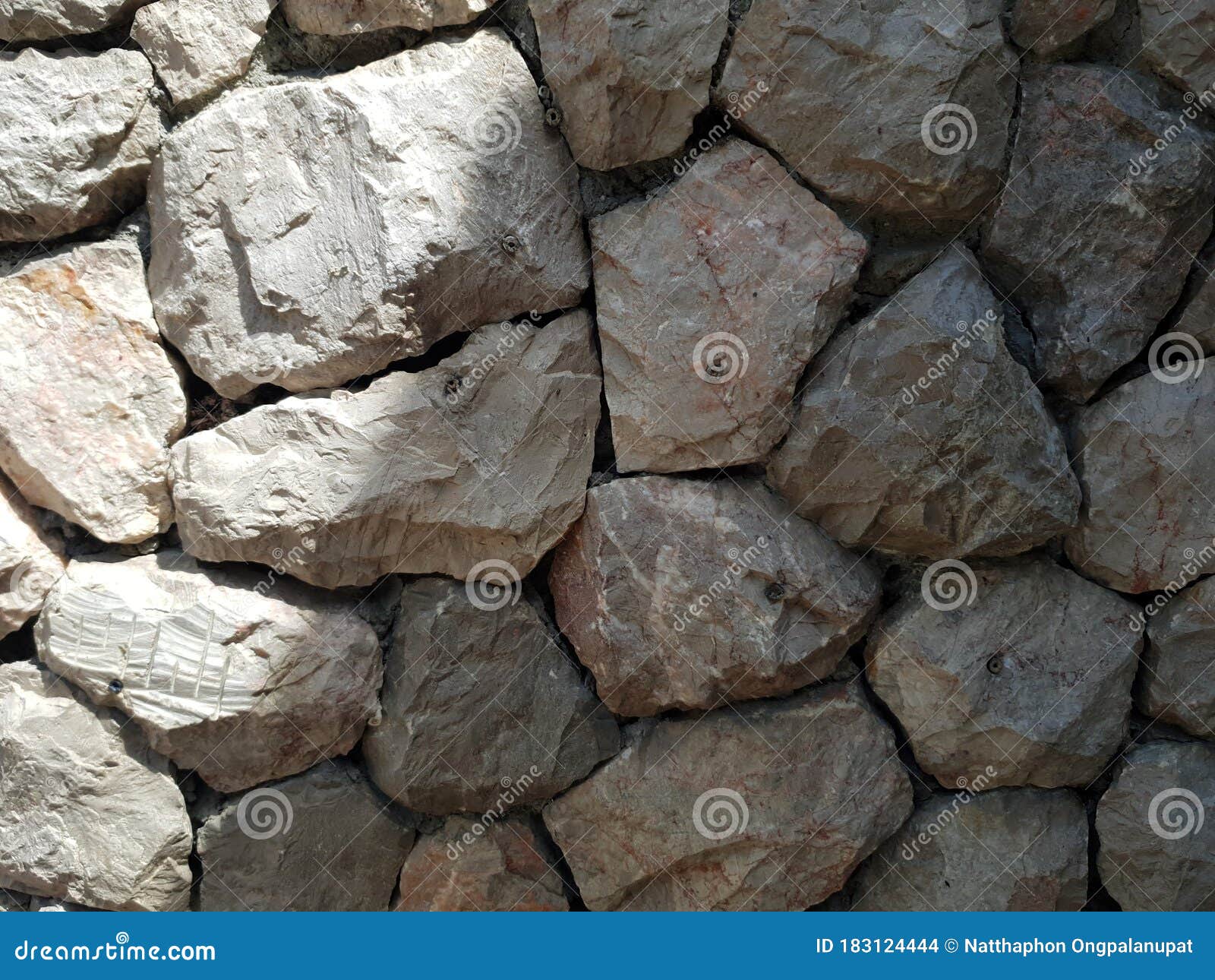 Tileable Stone Wall Texture Seamless in Half Dark Shadow Stock Photo ...