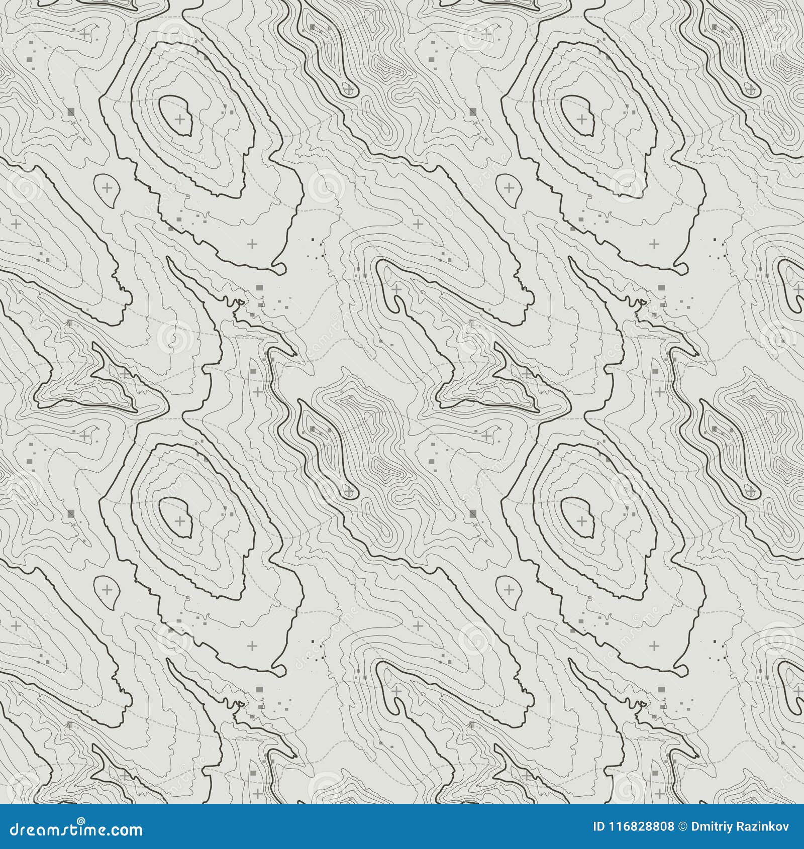 Tileable Topographic Map Background Concept with Space for Your Copy ...