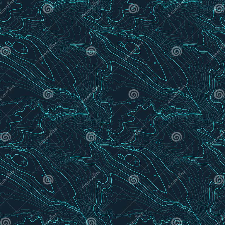 Tileable Topographic Map Background Concept with Space for Your Copy ...