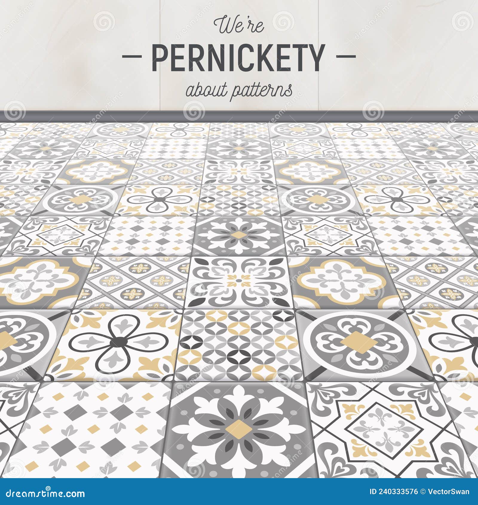 Tileboard Patterns Ornate Background Stock Vector - Illustration of ...