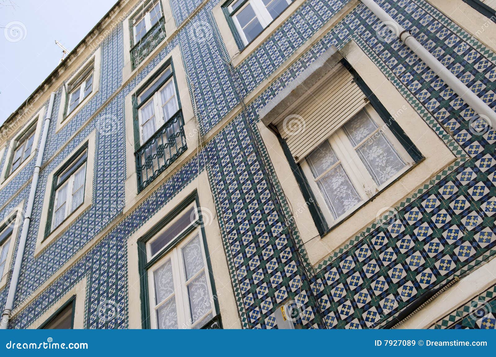 Tiled building stock image. Image of outside, poor, exterior - 7927089