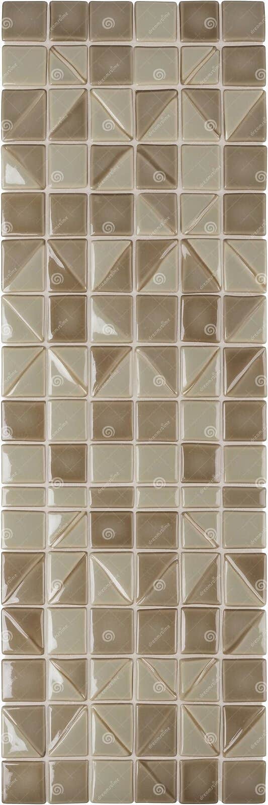 Tiled Ceramic with Geometric Patterns Glossy with a Slightly Aged Look ...