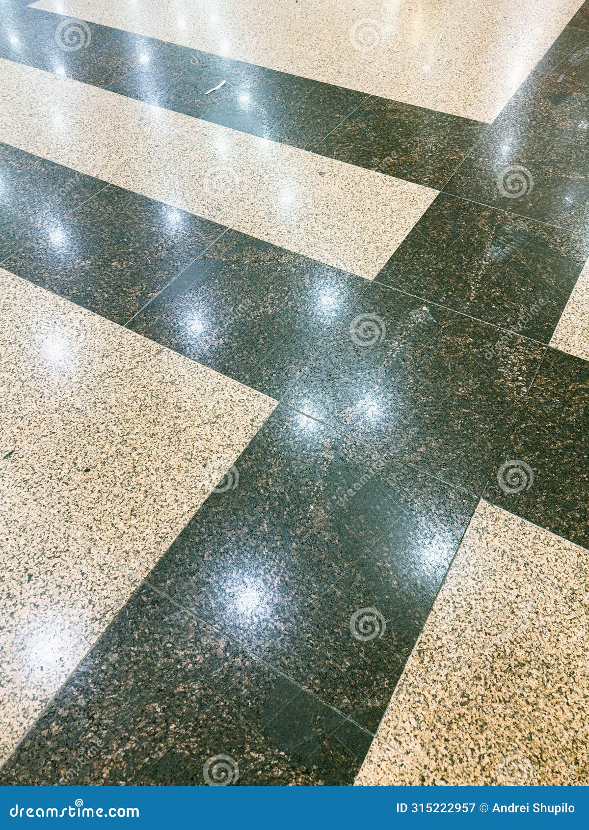 Tiled Floor in a Shopping Center As an Abstract Background Stock Image ...
