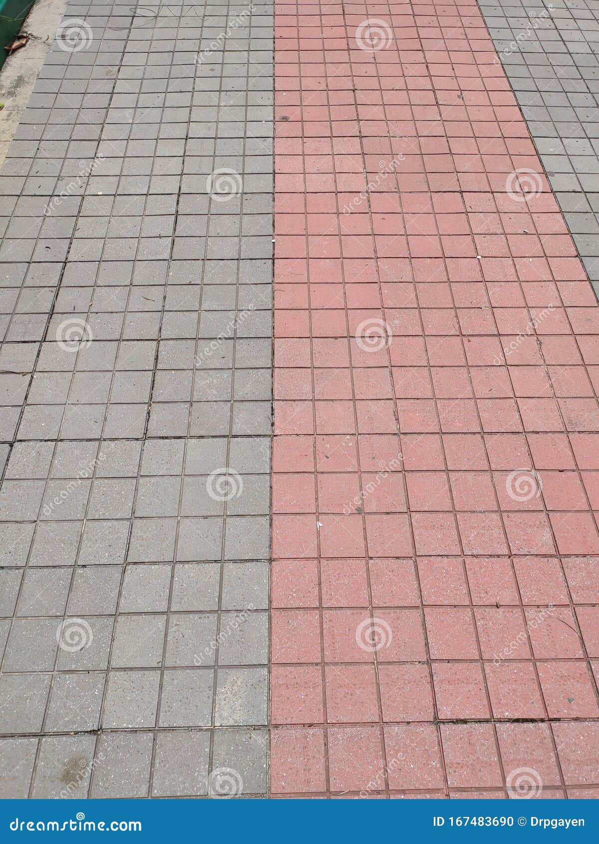 Tiled Path of Orange and Ash Colored. Stock Photo - Image of stonewall ...