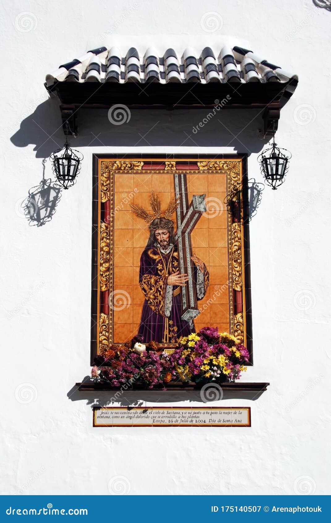 Jesus Carrying a Cross, Estepa, Spain. Editorial Photography - Image of ...