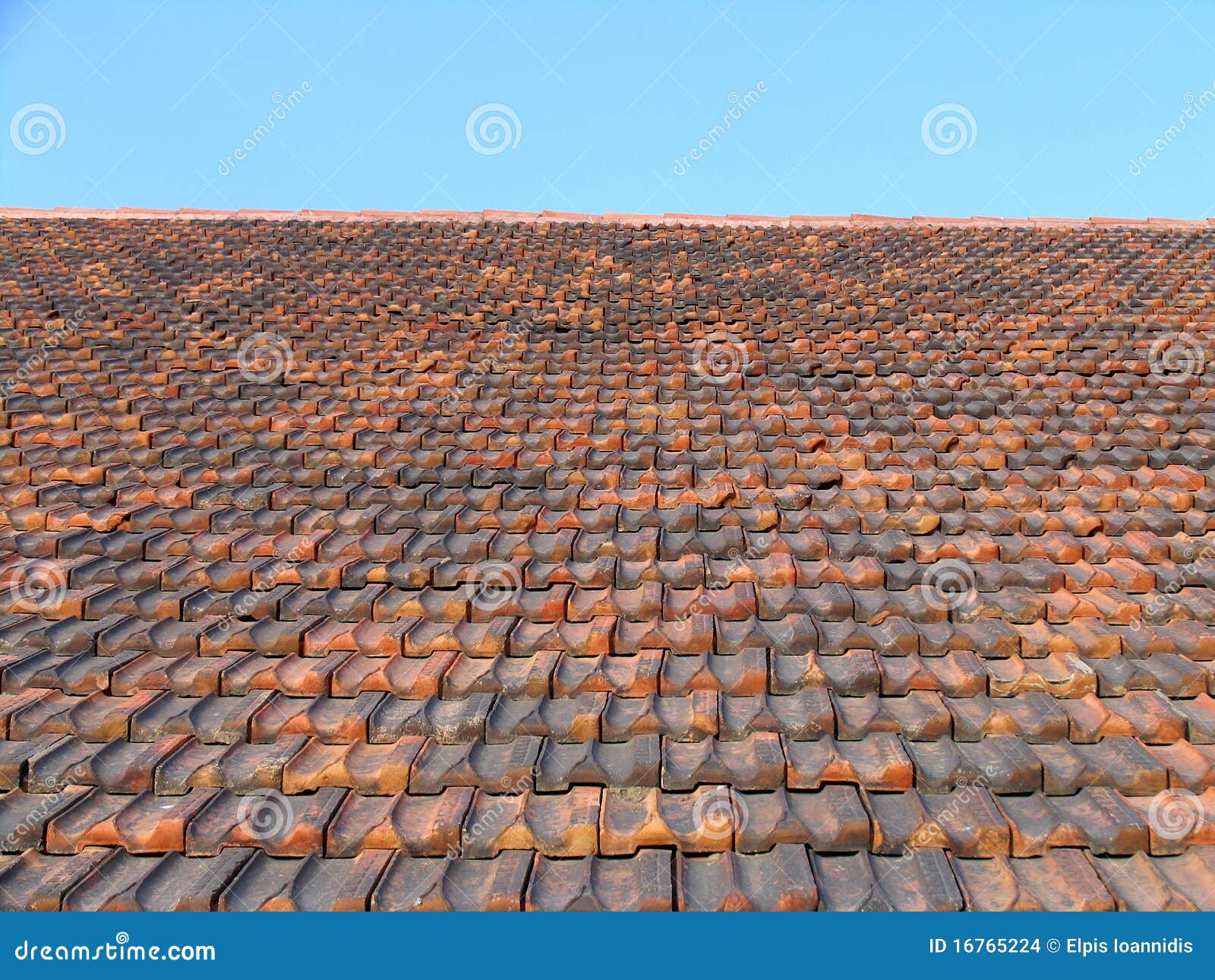 Tiled roof, stock photo. Image of shape, rough, stained - 16765224