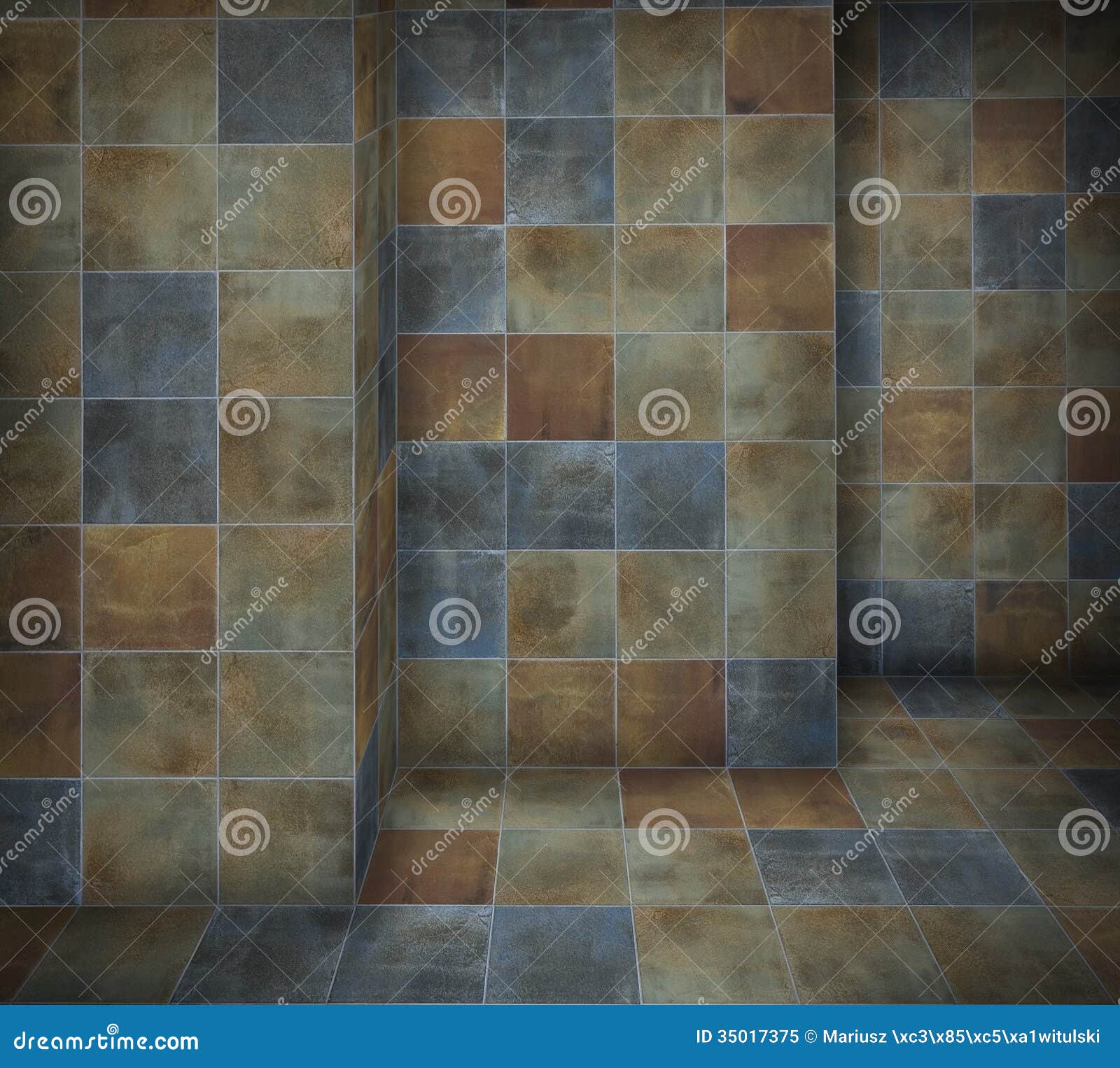 Tiled room stock image. Image of creative, decorative - 35017375